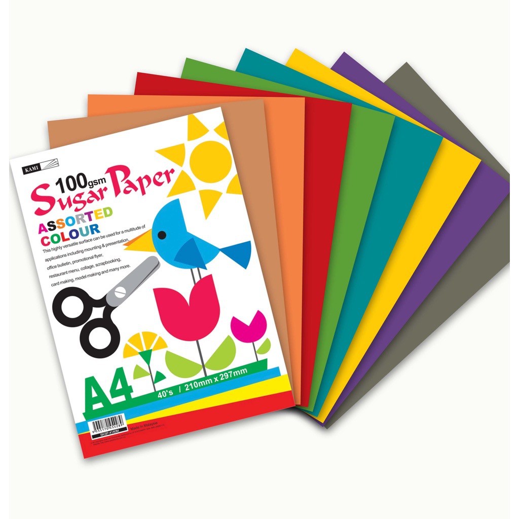 Wales A4 Sugar Paper / Black Sugar Paper (100gsm x 40's) | Shopee Malaysia