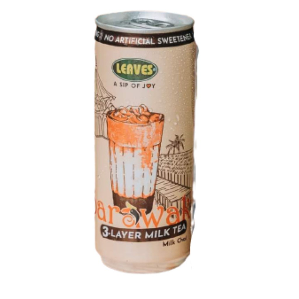 Three Tea Teh C Special / Leaves Sarawak 3 Layer Milk Tea Halal 240ml ...