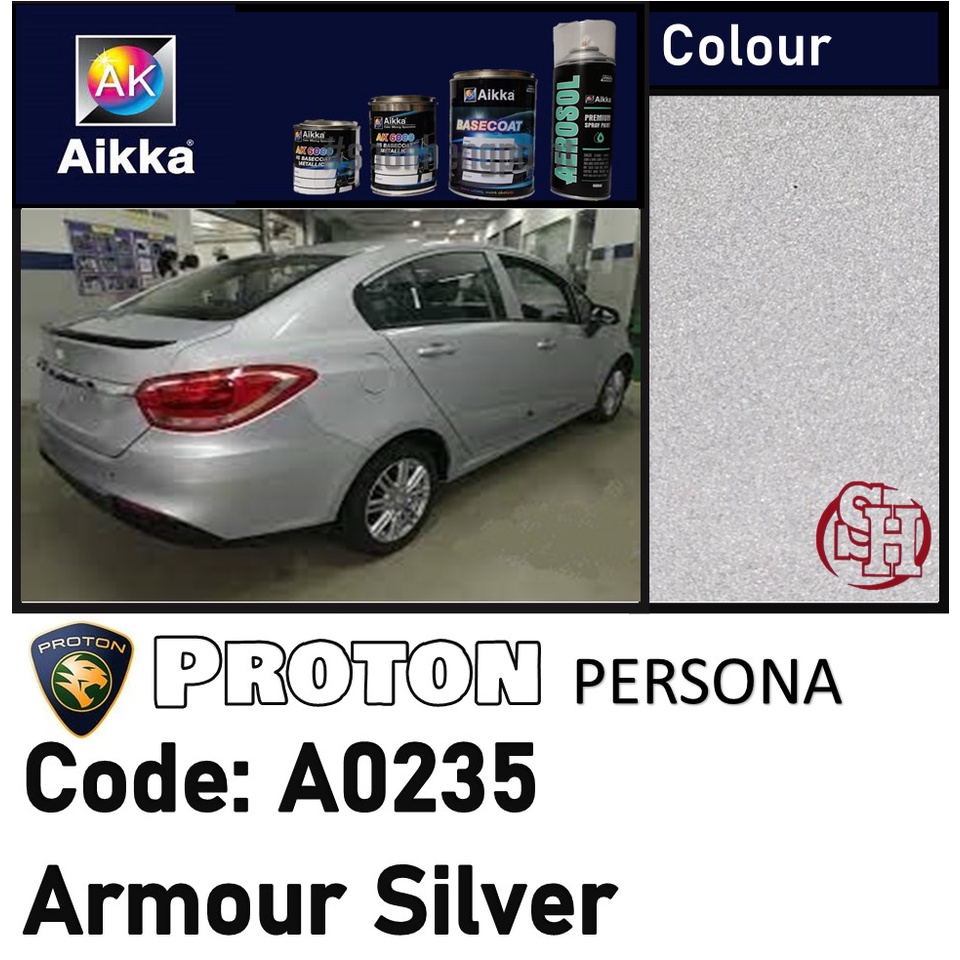 PROTON PERSONA Armour Silver A0235 /Aikka Oem Factory Colour | Shopee ...