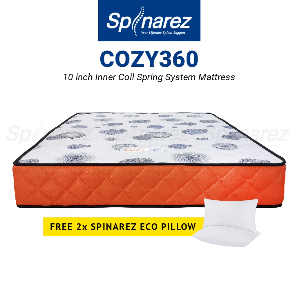 SpinaRez Cozy360 Mattress 10 inch Inner Coil Spring System (King/Queen ...