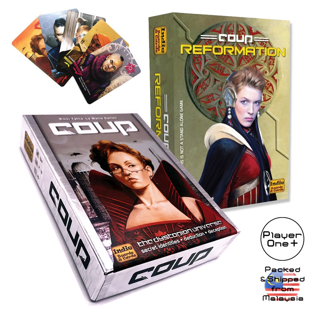 Coup The Resistance Coup Reformation Expansion Card Game Family Party ...