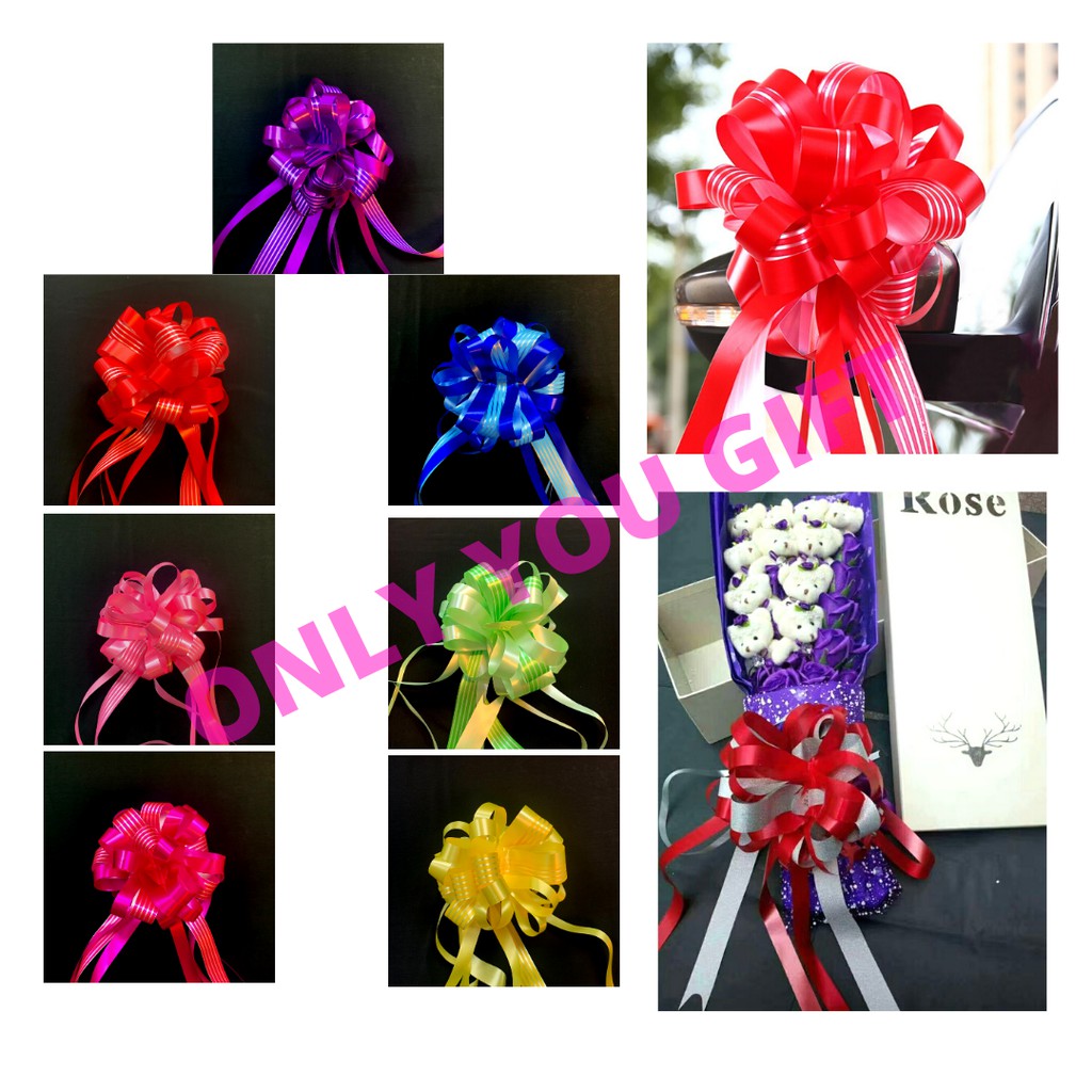 🎀Ready Stock!!! Large Size Easy Pull Ribbon 5.5cm With Double Tone ...