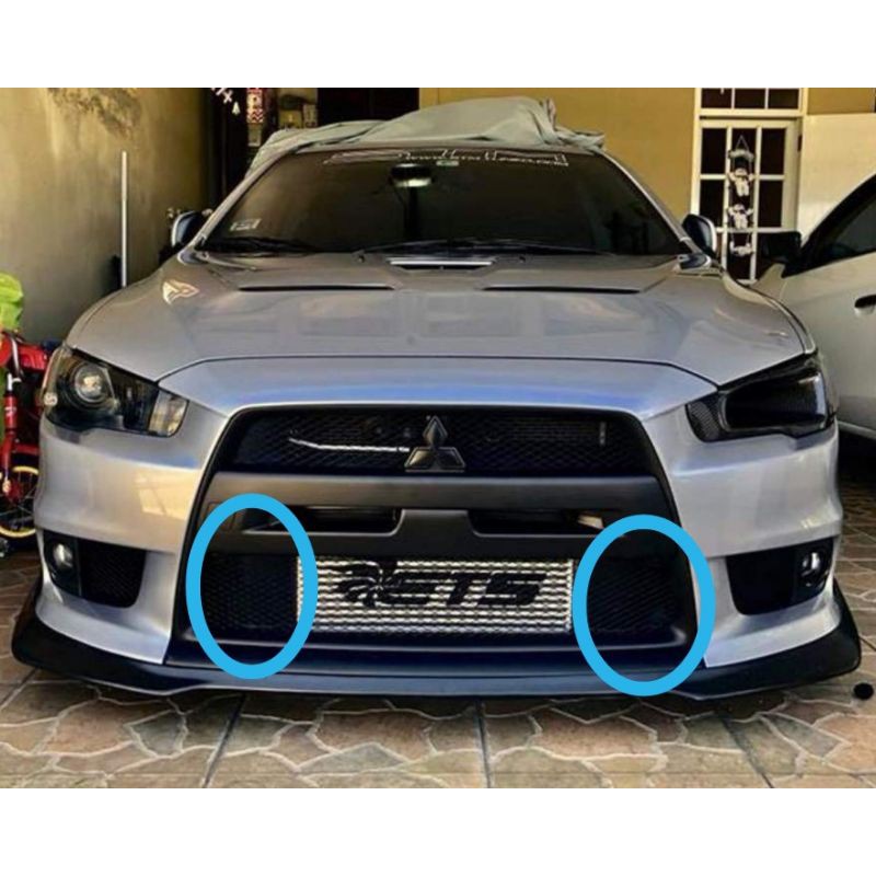 2pcs bumper intercooler side cover air duct - Mitsubishi lancer evolution x/10/CZ4A/proton ...