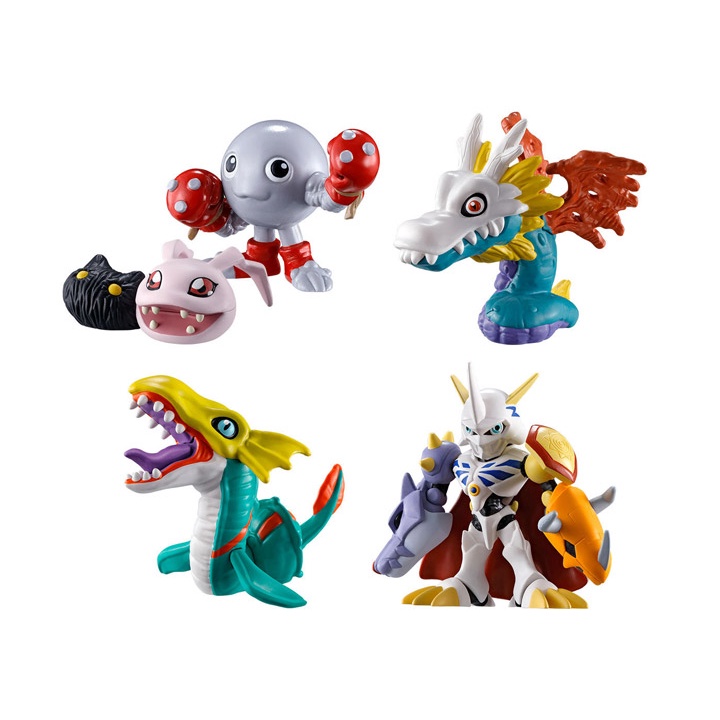 Bandai Digimon Adventure Mini Figure Cage (Dukemon, Omegamon, Greymon ...