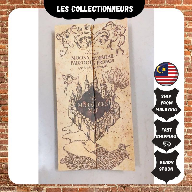 Vintage Print Collection Mischief Managed The Marauders Map Hogwarts ...