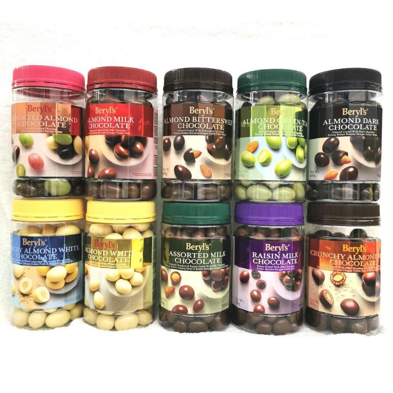 BERYL's CHOCOLATE IN JAR 450g [New PACKAGING] ASSORTED FLAVOUR READY ...
