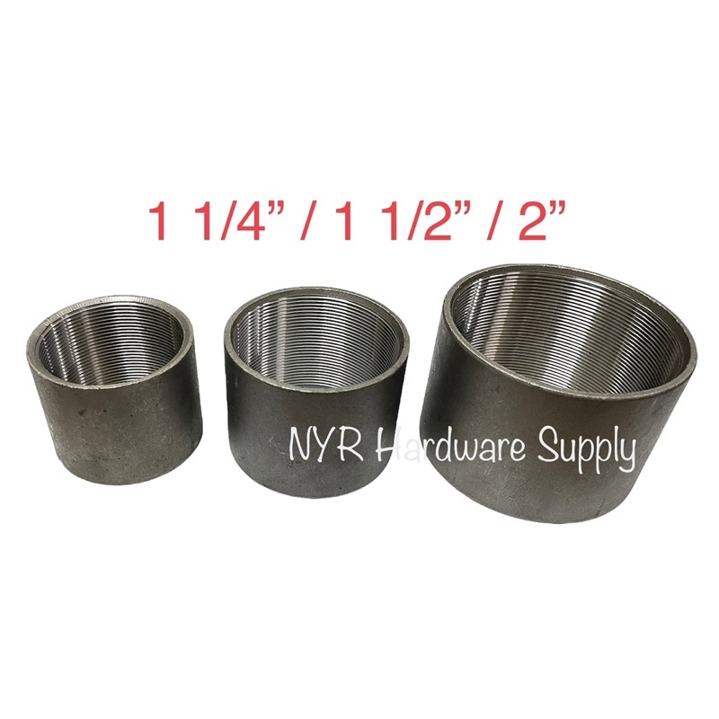 Steam Welding Socket 1 1/4” / 1 1/2” / 2” BSPT Thread Black Fitting | Shopee Malaysia