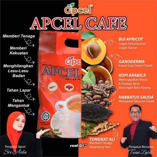 APCEL CAFE/APCEL CHOCO ORIGINAL 100% | Shopee Malaysia