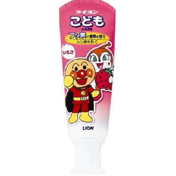 Lion child toothpaste strawberry (Anpanman) toothpaste (for children ...