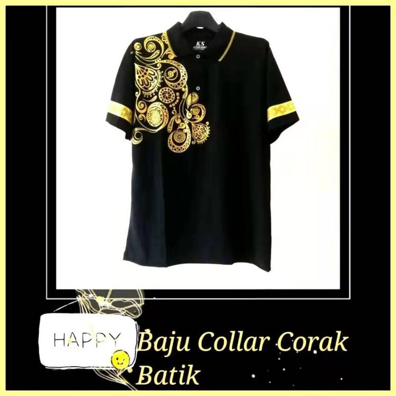Baju Collar Corak Batik Istimewa 🧒(M~XXXL)💕Couple set DESIGN 💕 | Shopee ...