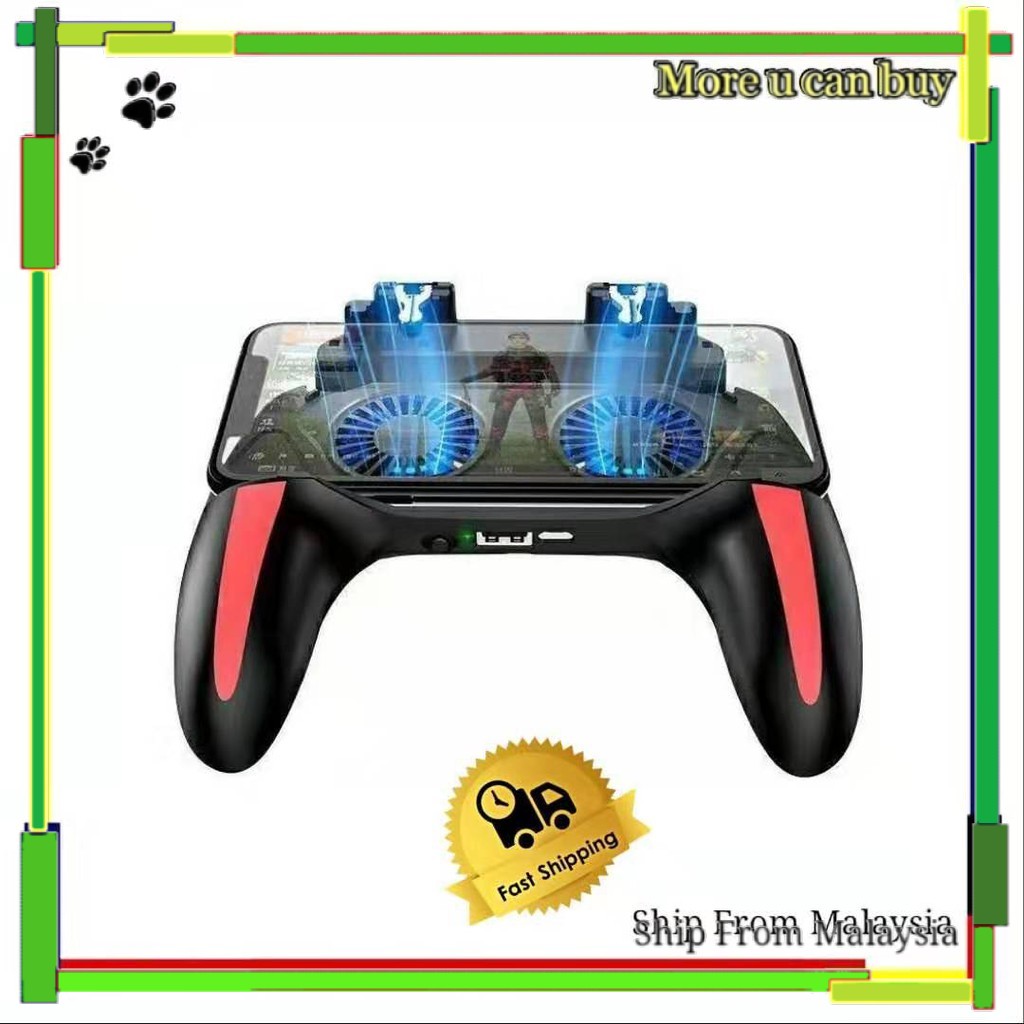 Pubg Mobile Gamepad Controller With Fan + Cable or Buit-in Battery H5.0 ...