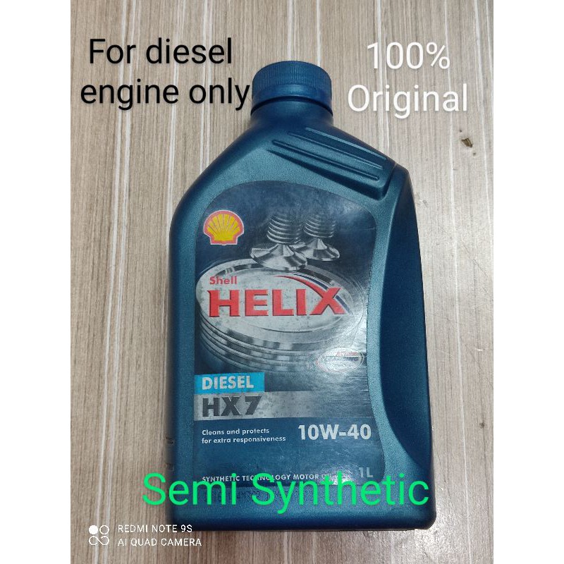 SHELL HELIX HX7 10W40 DIESEL ENGINE OIL (1L) | Shopee Malaysia