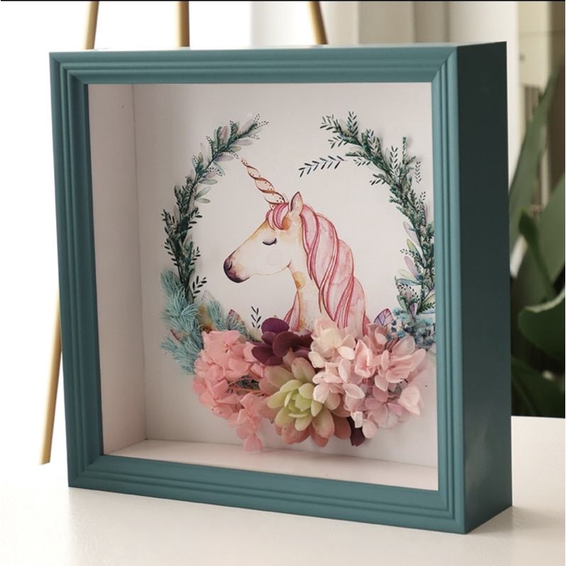 SQUARE BOX FRAME 3D ART BOX EUROPEAN PHOTO FRAME | Shopee Malaysia