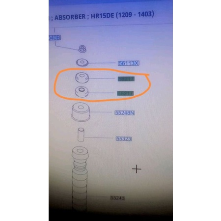 ORIGINAL NISSAN ALMERA REAR ABSORBER MOUTING BUSH 56217-1HJ0A | Shopee ...