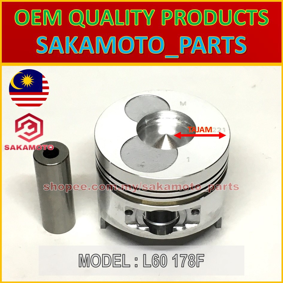 Yanmar China Engine L60 L70 178F Piston Size STD | Shopee Malaysia