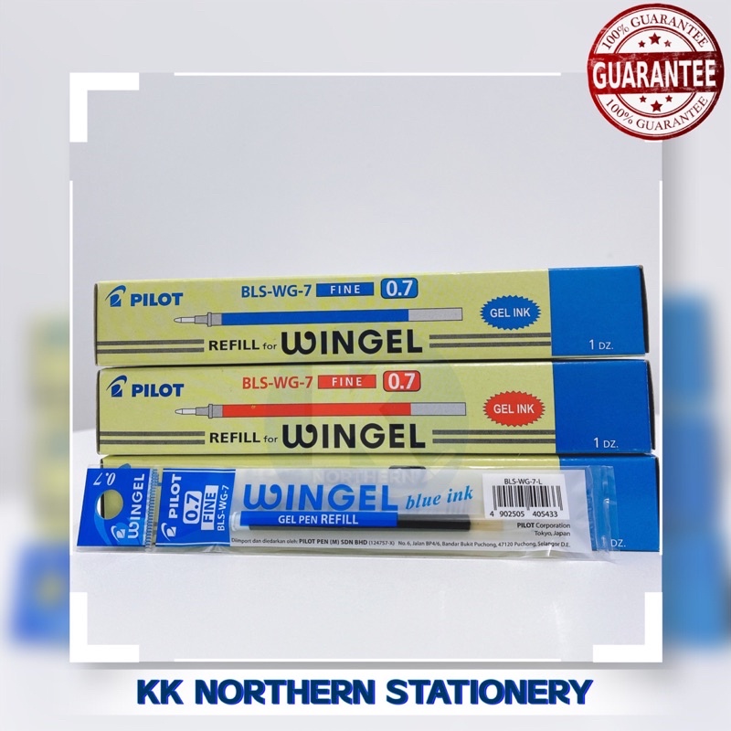 [1 PCS] Pilot Wingel Pen Refill 0.5MM 0.7MM Black Blue Red G1 Pilot ...