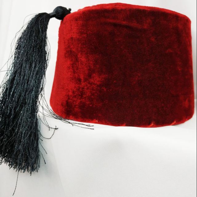 Tarbus Ahmad Albab Red Fez Hat Turki Tarboosh Classic tema arabian ...