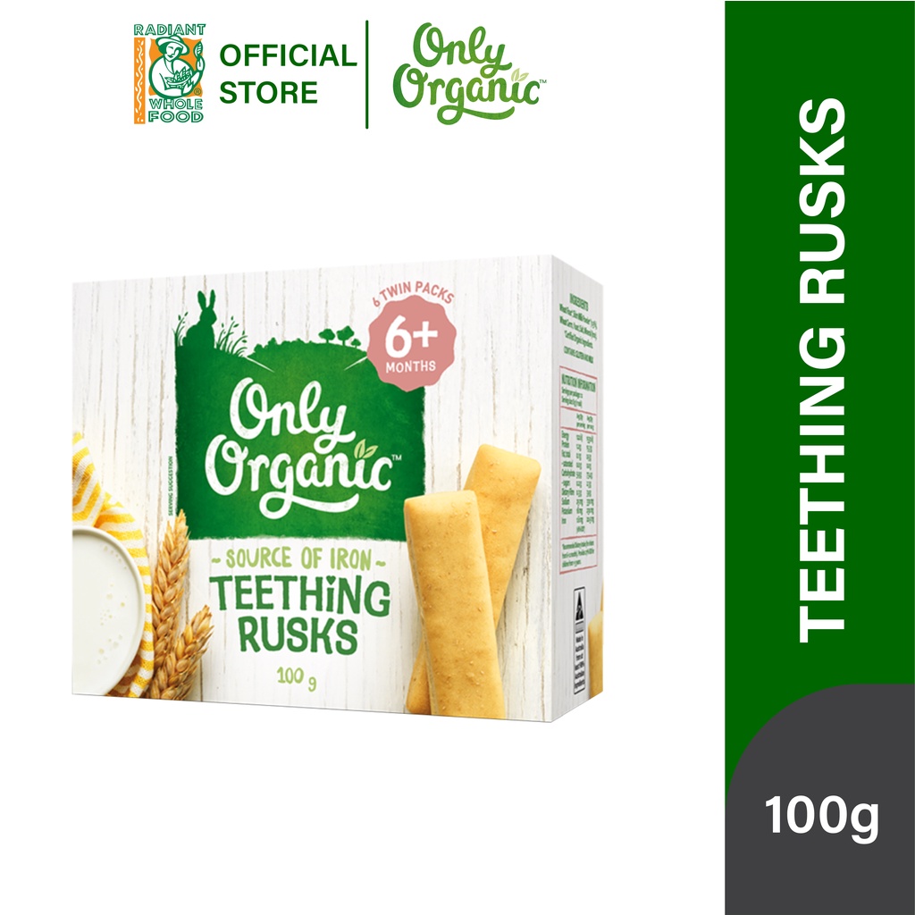 Only Organic Teething Rusks (100g) | Shopee Malaysia