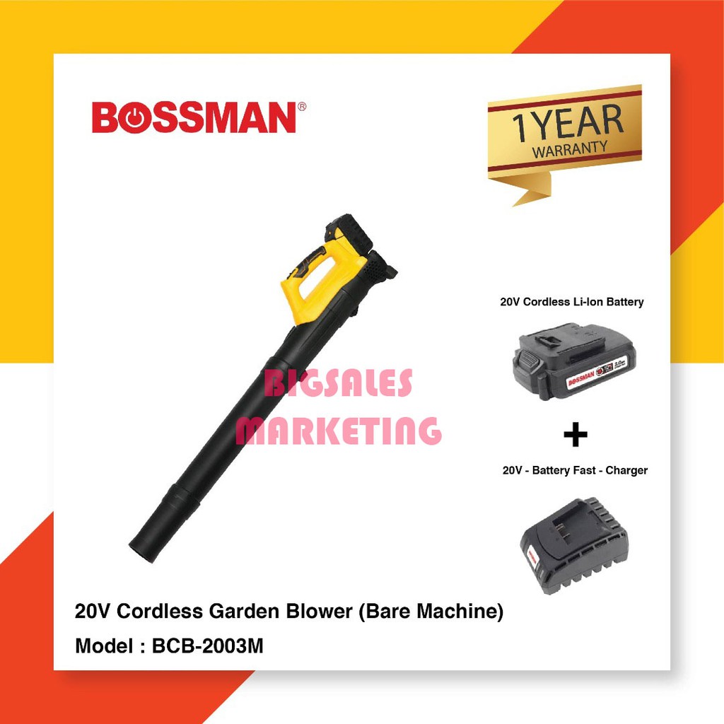 20V-Max BOSSMAN Cordless Garden Blower BCB20-03M | Shopee Malaysia