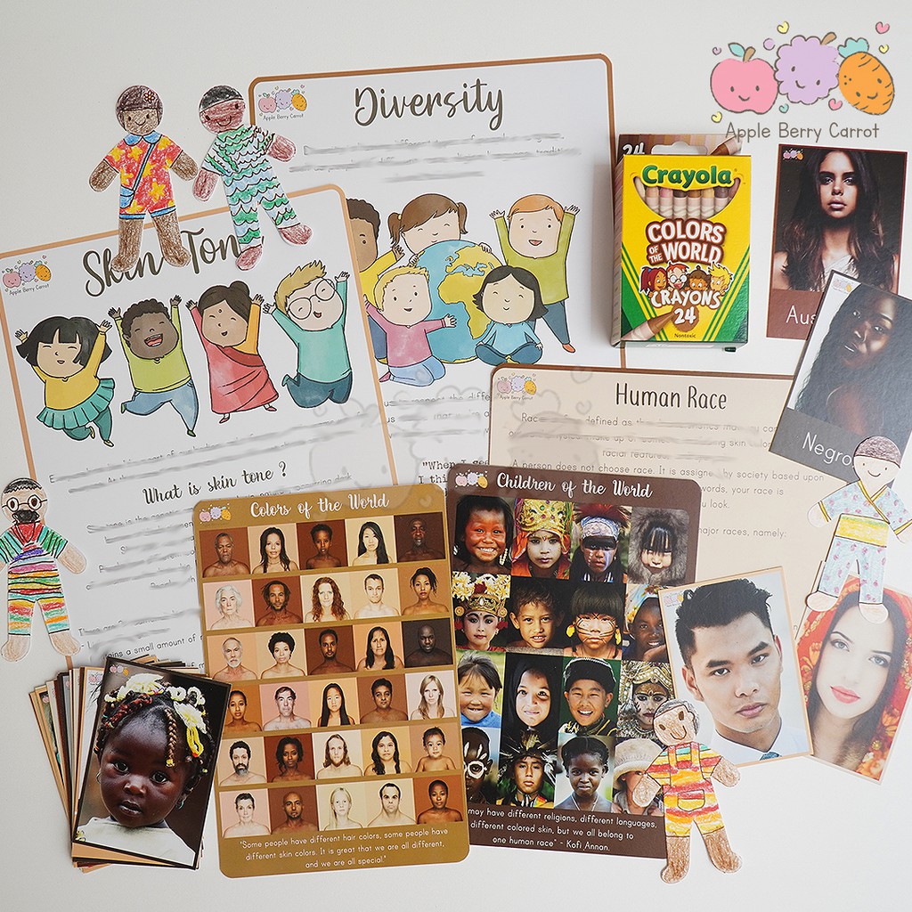 Crayola COLORS OF THE WORLD 24 CRAYOSS AND ACTIVITY - SKIN TONE - HUMAN ...