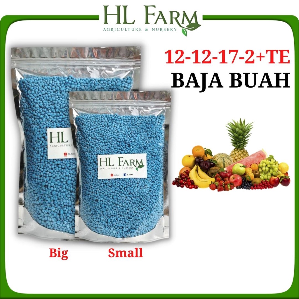 Baja Biru (Baja Import) NPK 12-12-17-2+TE / Baja Buah / Baja sebatian ...