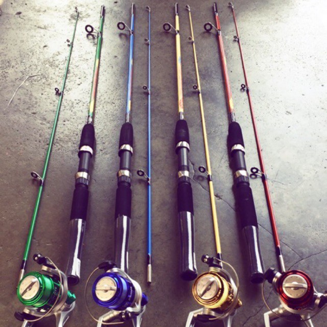 [READY STOCK]🔥Combo🔥 🦐High gear ratio Prawn reel / fiberglass rod ...