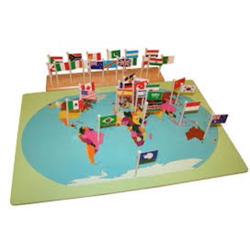 Montessori Flags of the World map | Shopee Malaysia