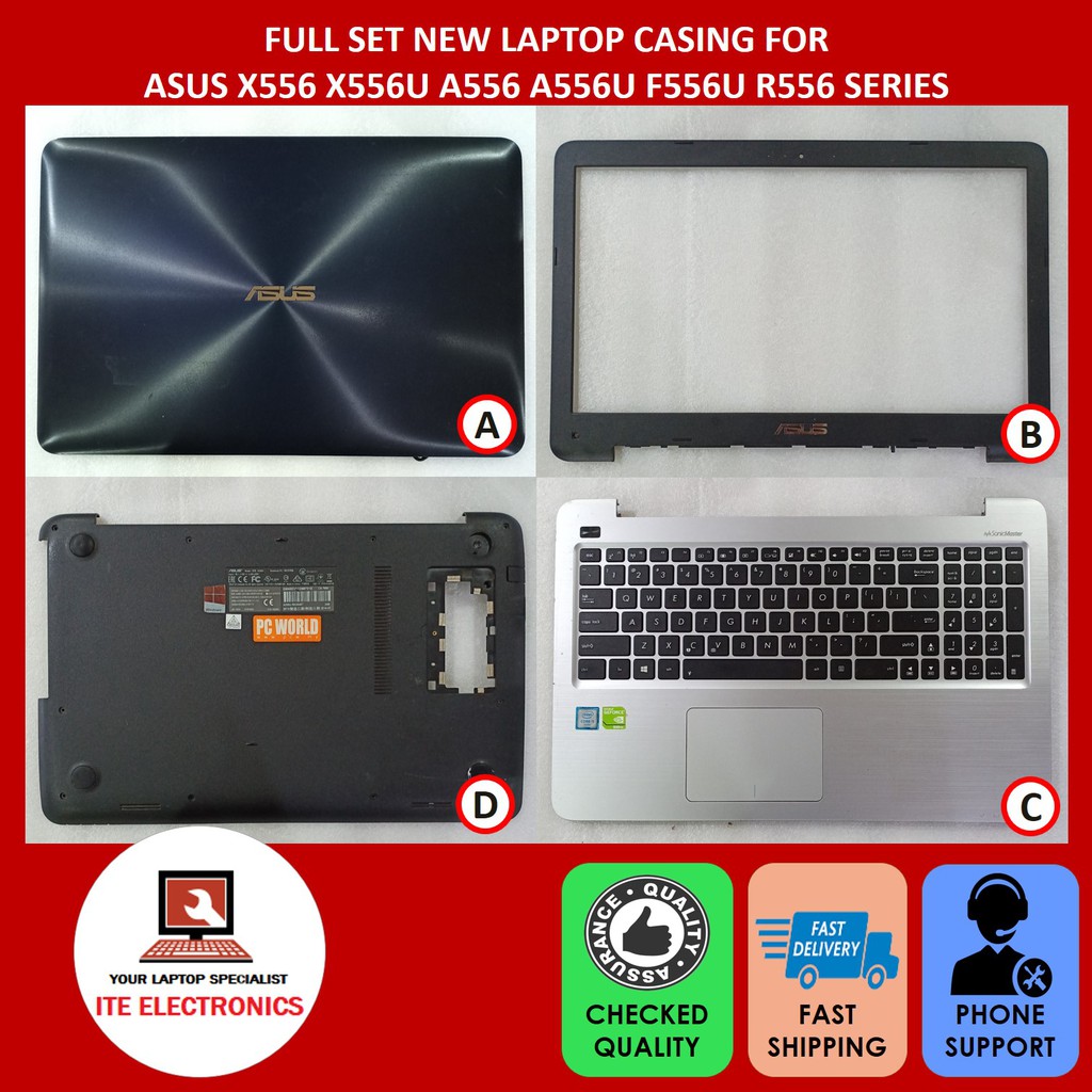 ORIGINAL ASUS X556 X556U A556 A556U F556U R556 SERIES LCD FRONT CASING ...