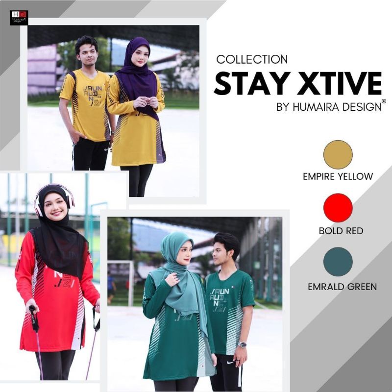 🔥READY STOCK🔥T-SHIRT JERSEY HUMAIRA STAY XTIVE SERIES TSHIRT HUMAIRA ...