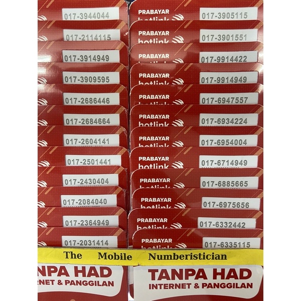 Nombor Vip 017-AbAb Hotlink VVip Special Number | Shopee Malaysia