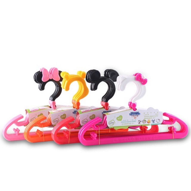Children cute cartoon Mickey Hello Kitty hanger 儿童卡通米奇 kitty塑料晾衣架 ...