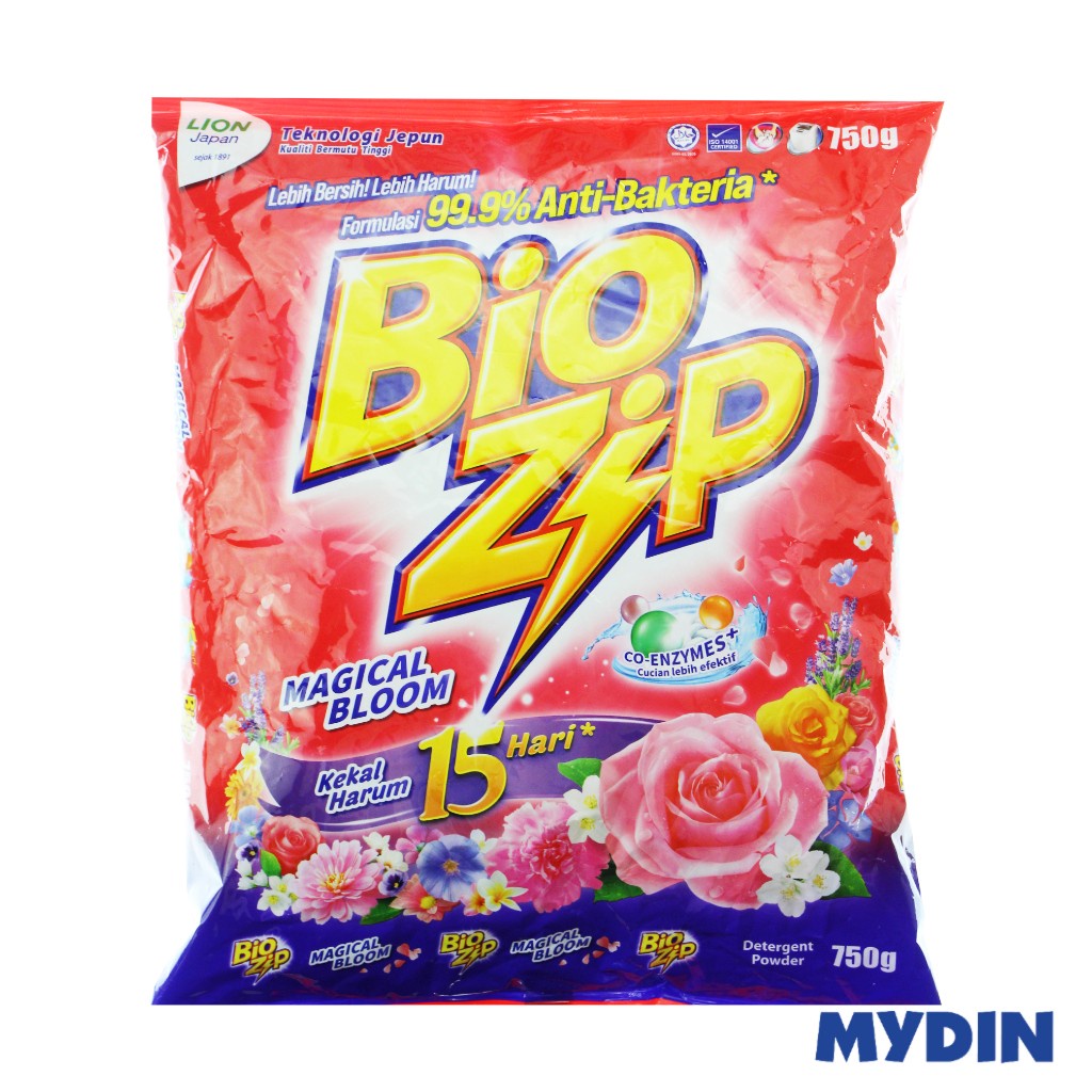 Bio Zip Detergent Powder Magical Bloom (750g) | Shopee Malaysia