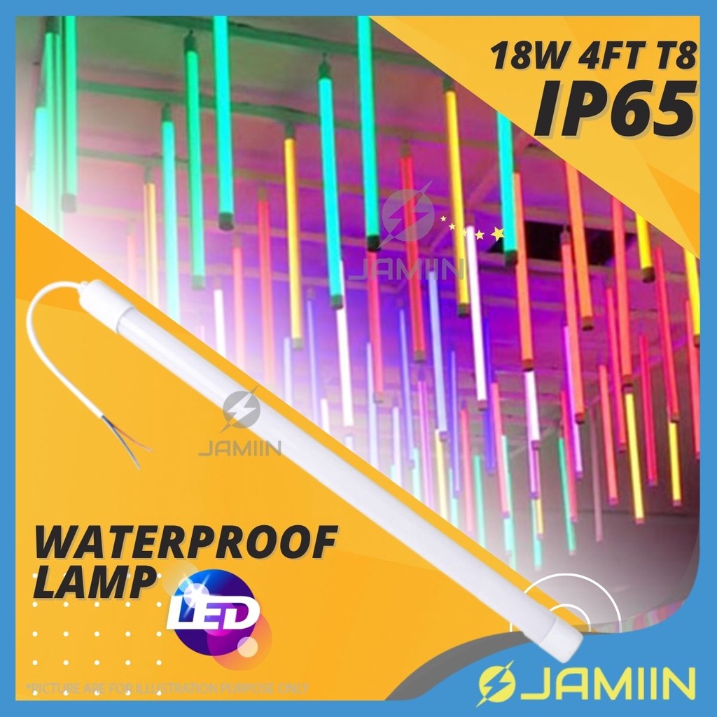 T8 18W 4FT LED Light Lamp IP65 Waterproof Tube Colour Ranbow RGB ...