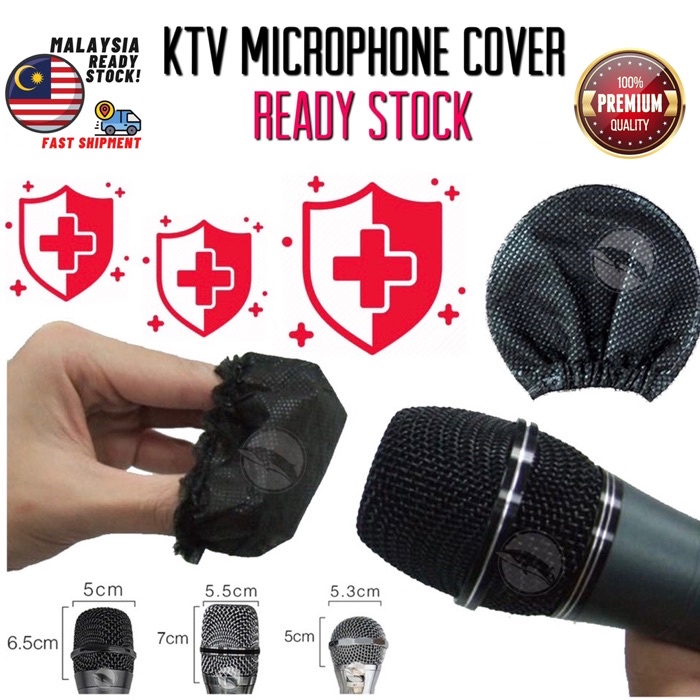🌟READY STOCK 🌟KTV Penutup Mikrofon Disposable Sanitary Microphone Cap ...