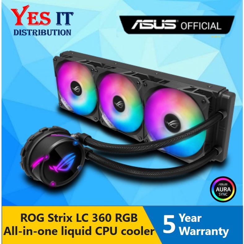 ASUS ROG Strix LC III 360 ARGB All-in-one liquid CPU Cooler | Shopee ...