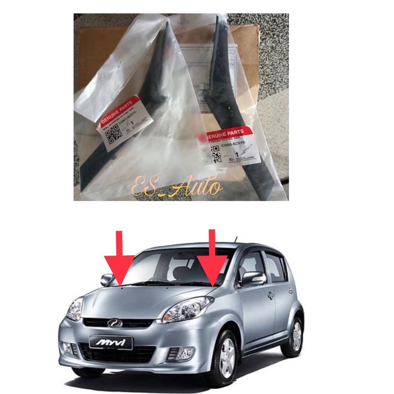 *ORIGINAL PERODUA MYVI 2005-2010 WIPER GRILLE PANEL SEAL / GARNISH LH ...