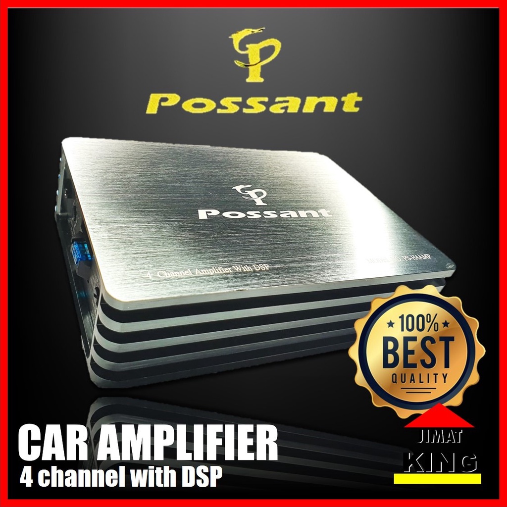 Possant PS-H4 Audio signal processor DSP with amplifier Car DSP Car Power Amplifier 4 channel 15 ...