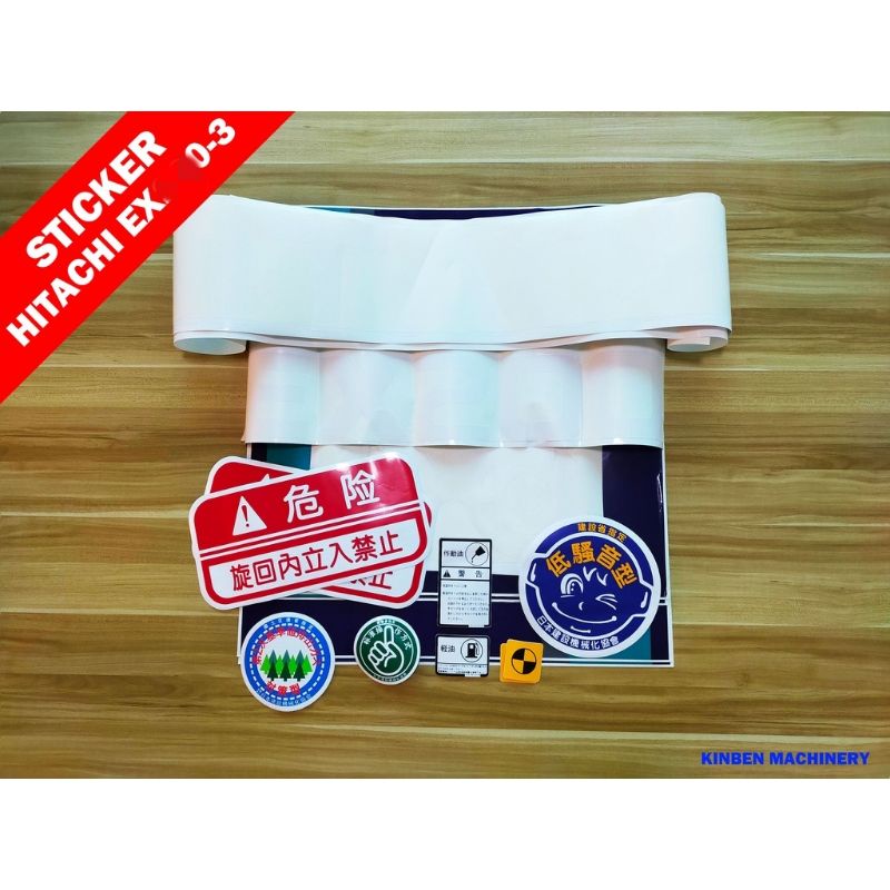 [ORI] Excavator HITACHI EX120-2 Sticker Set Stickers Mesin 神手挖掘机原装全车贴纸 ...