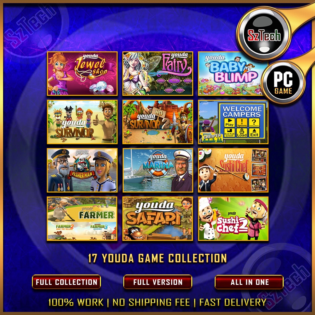 17 Youda Games Collection [PC GAME]🔥[ DIGITAL DOWNLOAD] 🔥Classic Games🔥Time Management-Puzzle ...