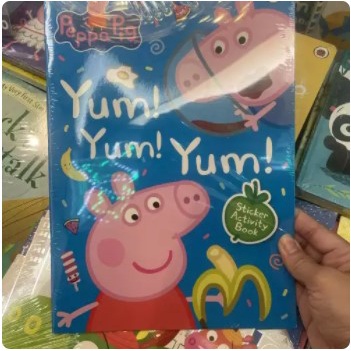 Peppa Pig Yum Import Book! Yum! Yum! Activity Book Sticker | Shopee ...