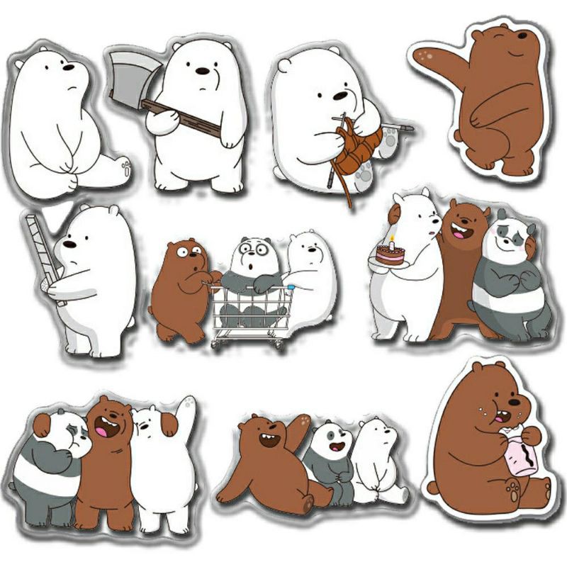 we bare bears sticker | Shopee Malaysia