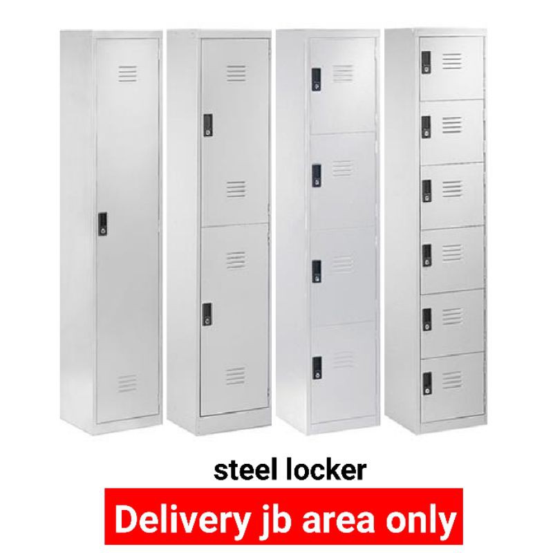 Steel Locker jb/steel locker / almari pakaian Besi jb/hostel locker jb ...
