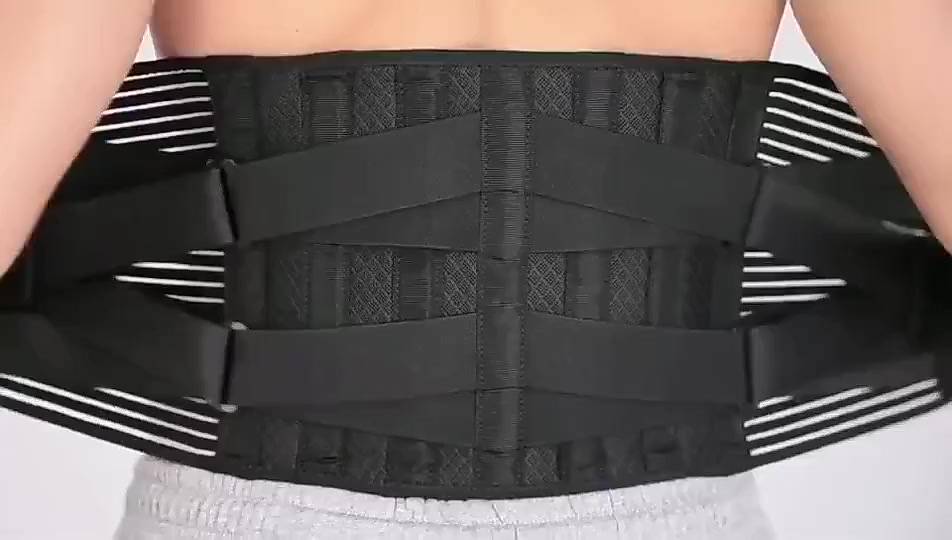 Double Pull Back Lumbar Support Belt Waist Spine Waist Trainer Brace ...
