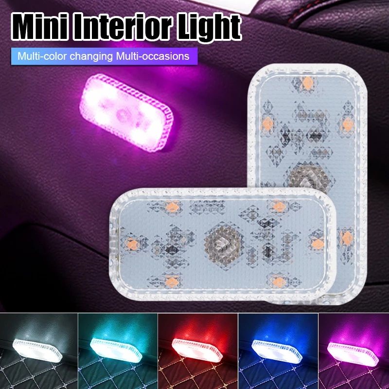 Car Rechargeable Mini Multifuntion Led Touch Light Wireless Interior ...