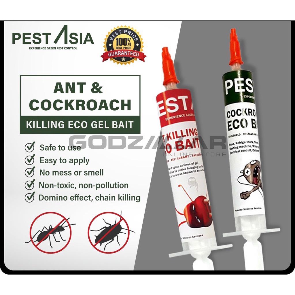 [READY STOCK] Pest Asia Eco Gel Bait 10g Cockroach & Ants Killing ( Ubat Lipas & Semut ...