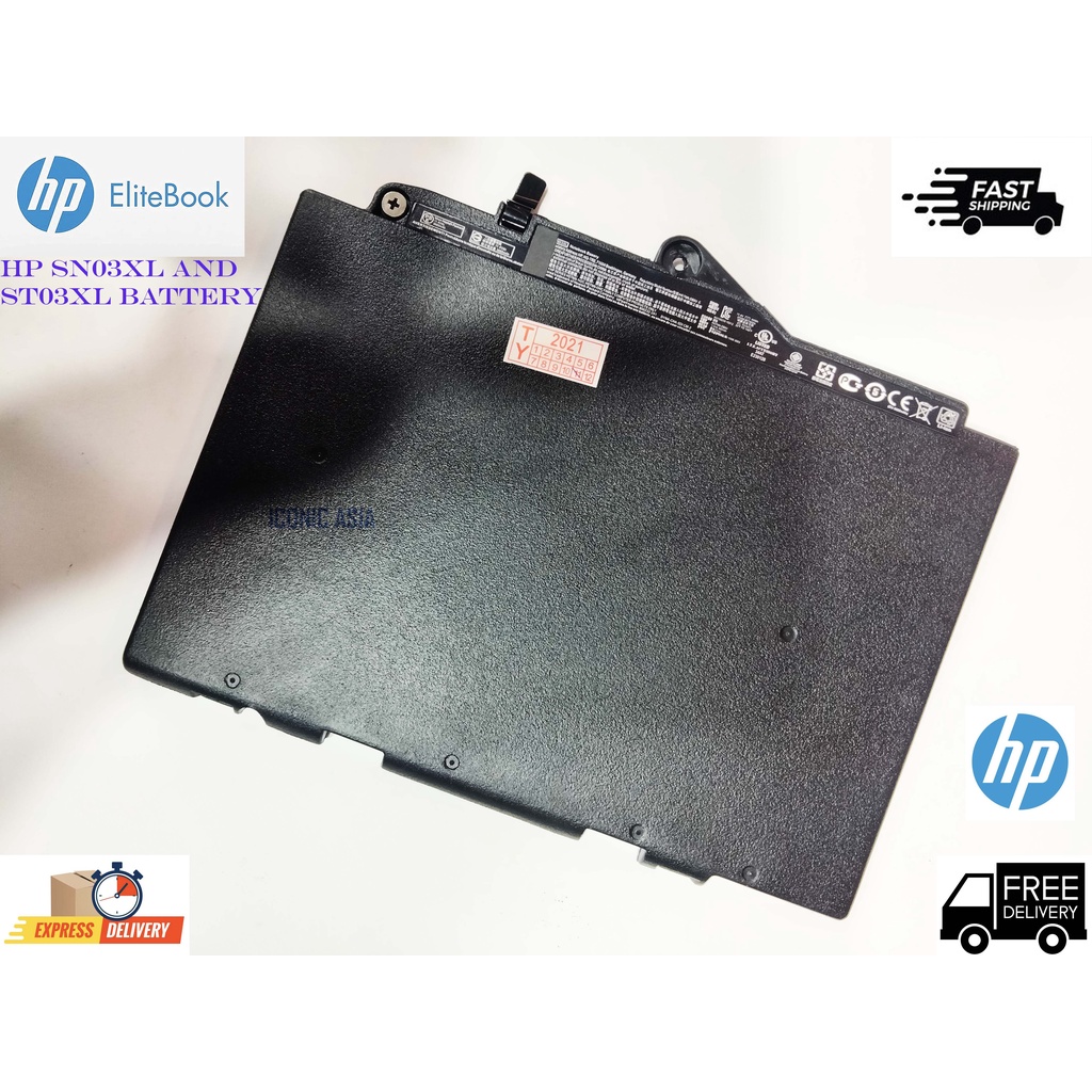 Hp SN03XL ST03XL 11.4V 44Wh New Laptop Battery for HP EliteBook ...
