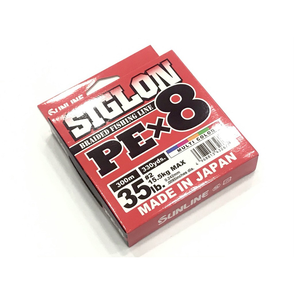 SUNLINE Siglon PE X8 Multicolor 300m #2, 35lbs | Shopee Malaysia