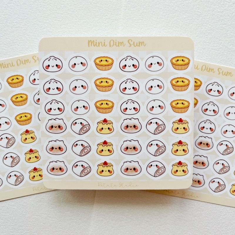 Mini Dim Sum Sticker Sheet | Shopee Malaysia