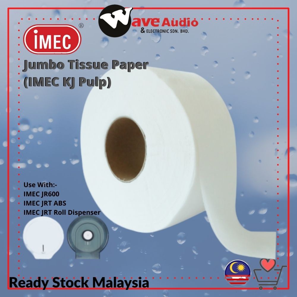 Pure Pulp Jumbo Tissue Paper / Roll Go Green, IMEC KJ Pulp, 2 Ply ...