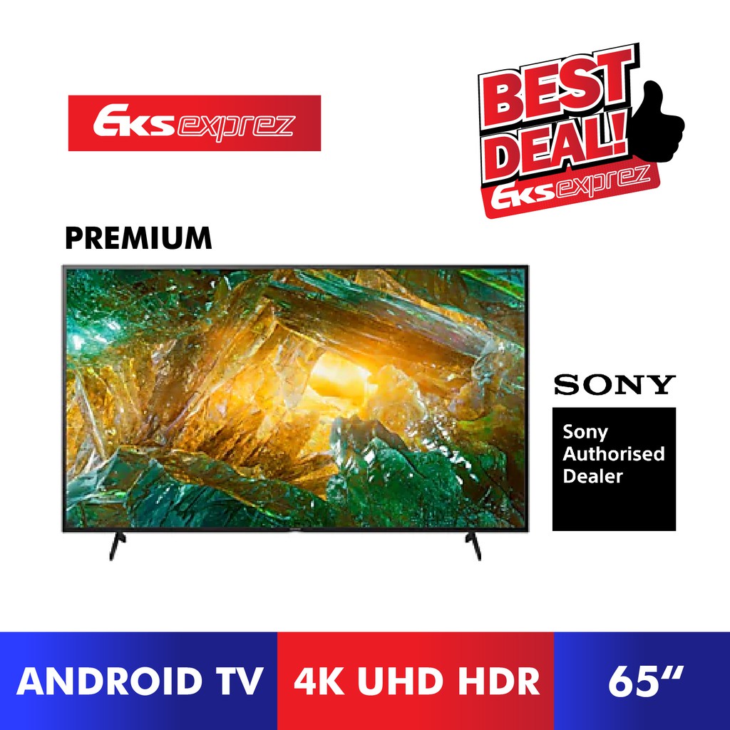 Sony 4K UHD HDR Smart Android TV Premium X80H 2020 Model (65") KD ...